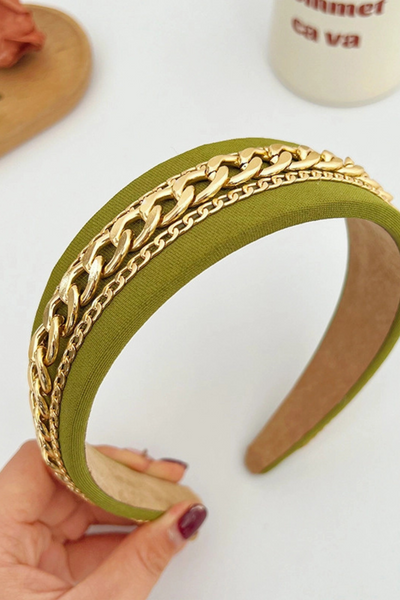 Olive Chain Link Headband – Lily + Sparrow Boutique